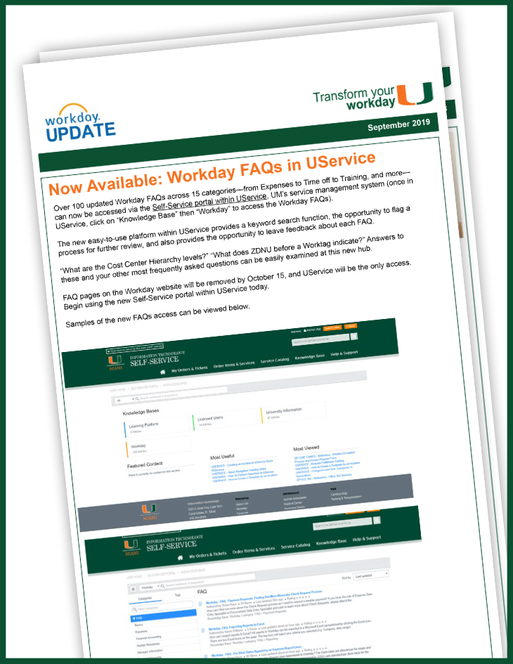 Current Issue | Workday | University of Miami